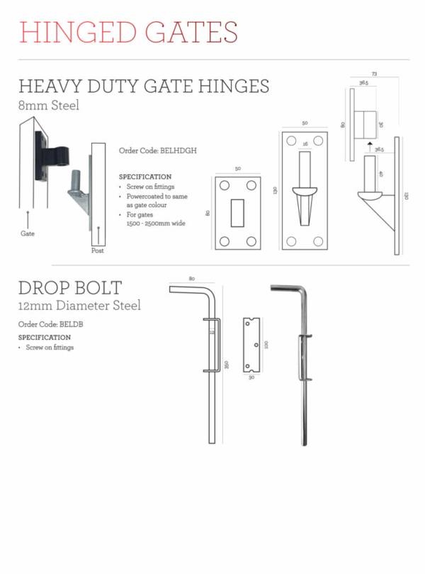 Gate Specifications For Our Modular Fences | The Balustrade Company